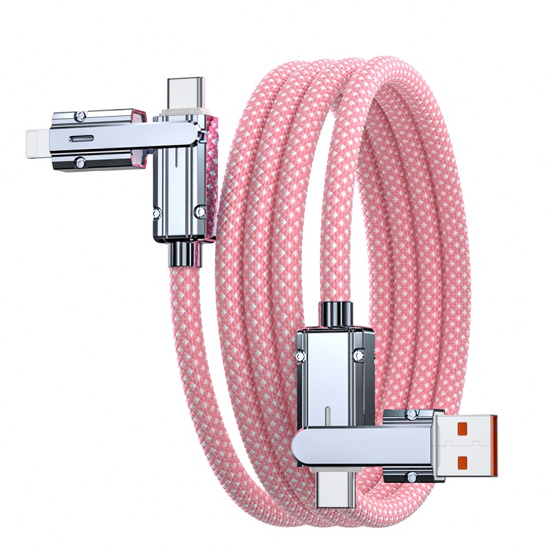 Zinc Alloy Nylon Braided Type C Fast Charge USB Cable