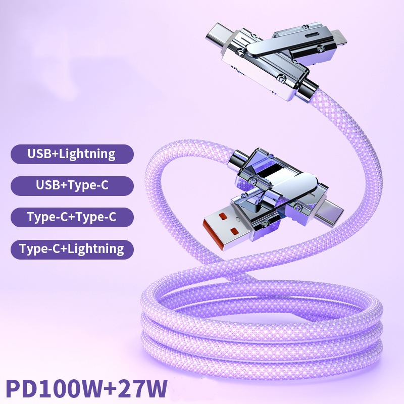 Zinc Alloy Nylon Braided Type C Fast Charge USB Cable